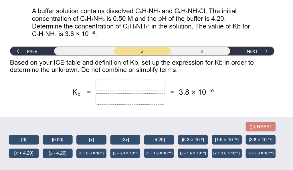 Solved A buffer solution contains dissolved C.H NH2 and | Chegg.com