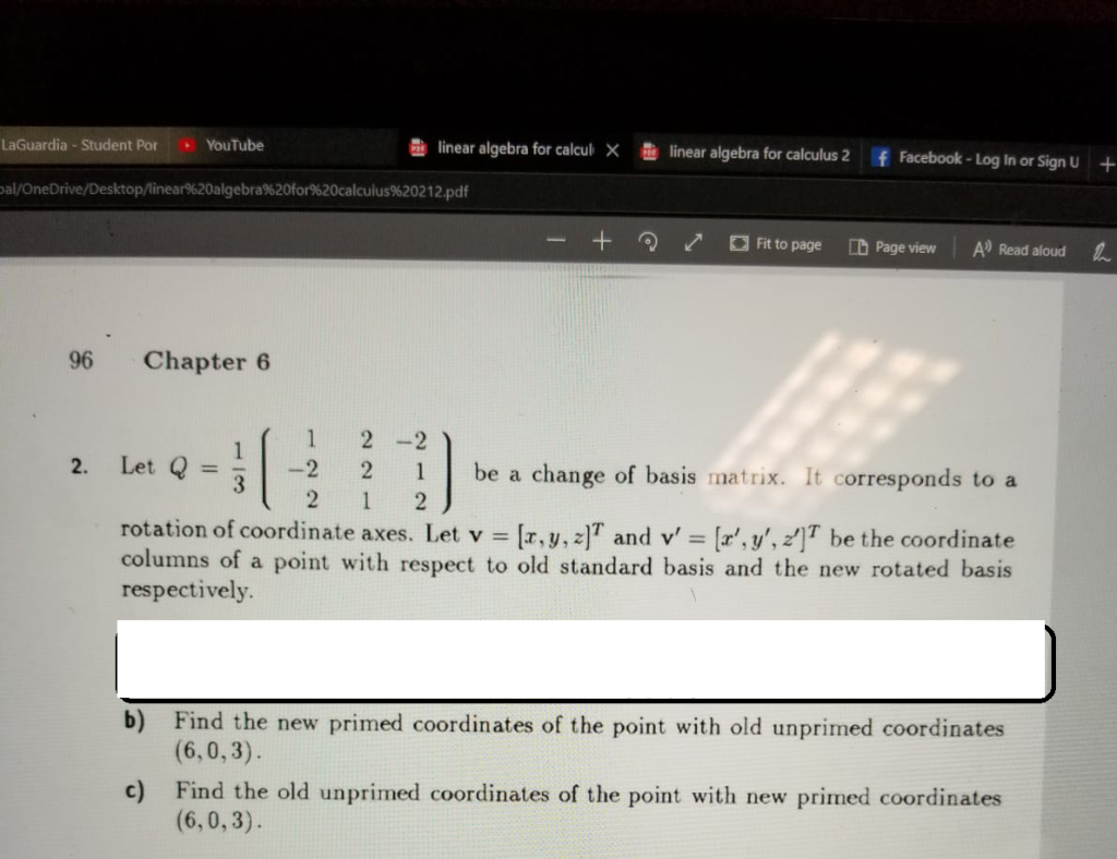 linear algebra for calcul linear algebra for calculus | Chegg.com