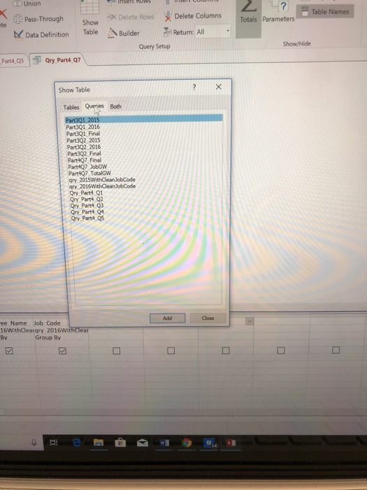 do #7 by creating Query in access | Chegg.com