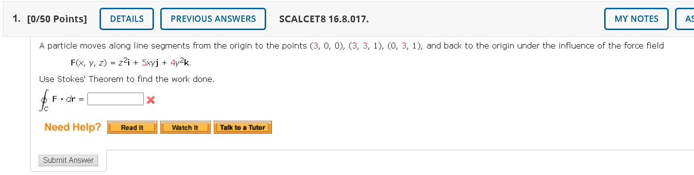 Solved A particle moves along line segments from the origin | Chegg.com