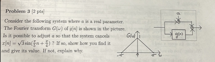Solved Consider the following system where a is a real | Chegg.com