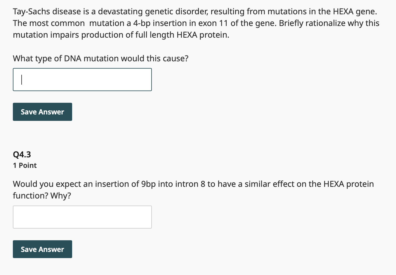 Solved Tay-Sachs disease is a devastating genetic disorder, | Chegg.com