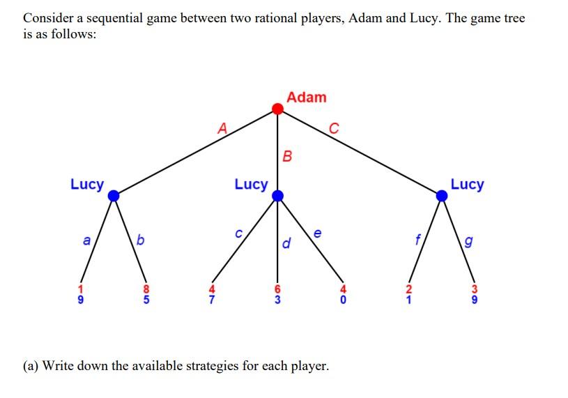 Solved Consider a sequential game between two rational | Chegg.com