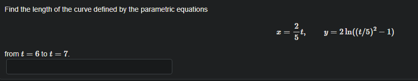 Solved Find the length of the curve defined by the | Chegg.com