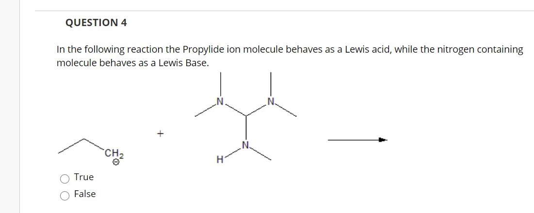 Solved QUESTION 4 In the following reaction the Propylide | Chegg.com
