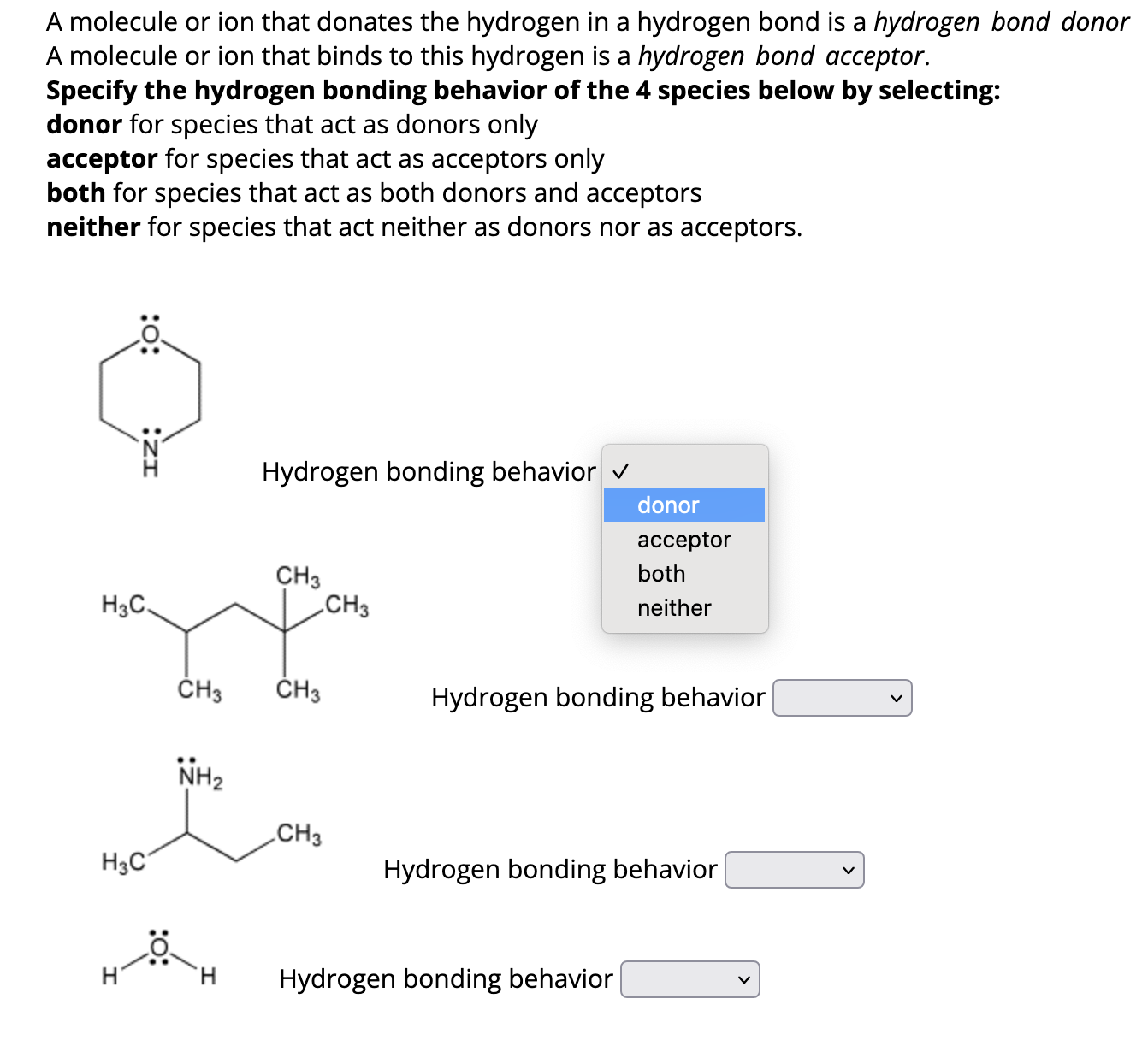 Solved A molecule or ion that binds to this hydrogen is a | Chegg.com