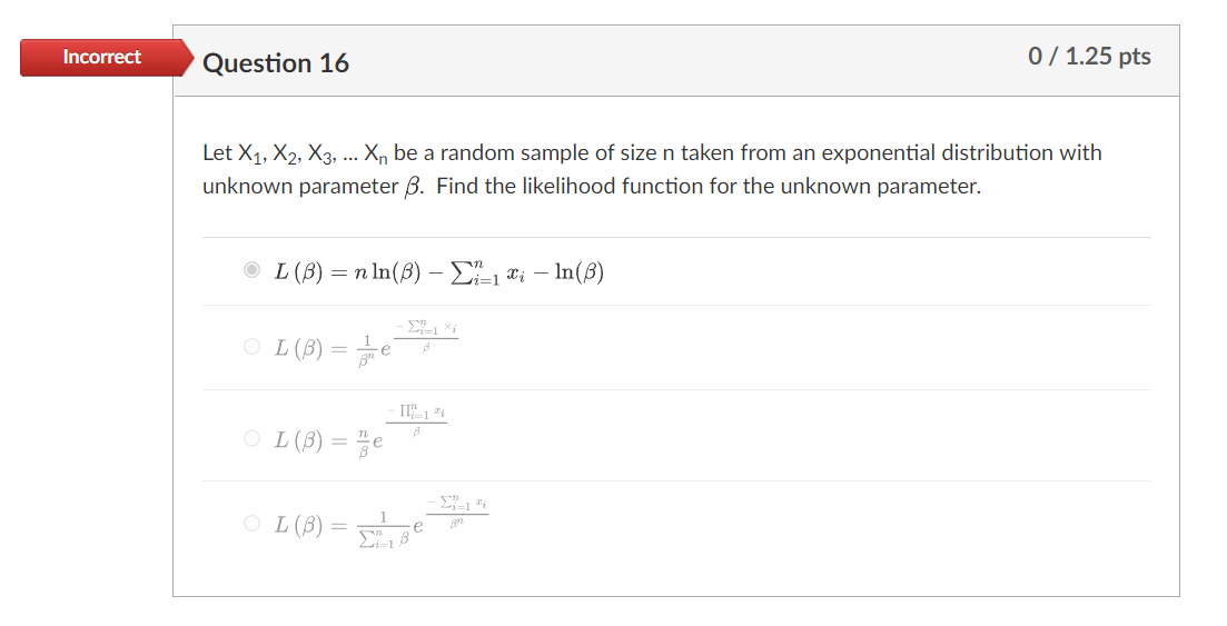 Solved Let X1,X2,X3,…Xn be a random sample of size n taken | Chegg.com