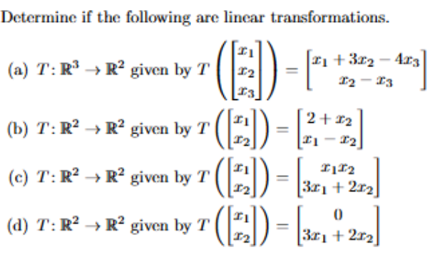 Solved REVIEW Q'S Q#8Determine if the following are linear | Chegg.com