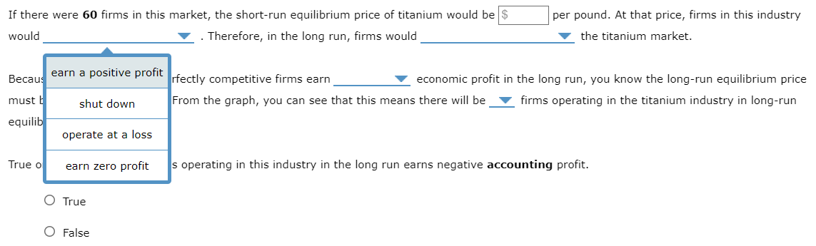 Solved 4. Short-run supply and long-run equilibrium Consider | Chegg.com