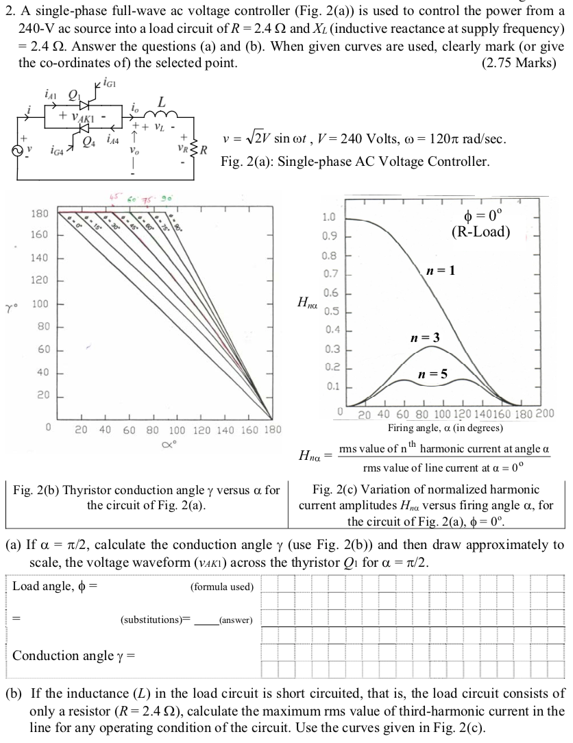 2. A single-phase full-wave ac voltage controller | Chegg.com