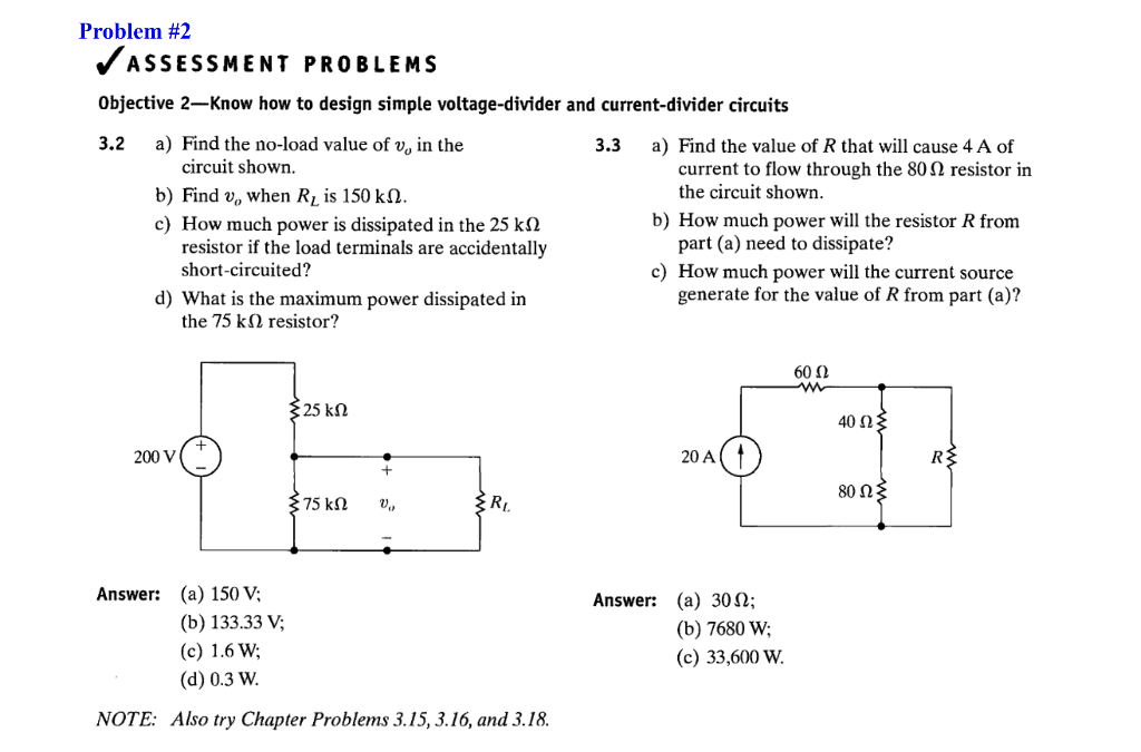 Solved Problem #2 ASSESSMENT PROBLEMS Objective 2-Know how | Chegg.com