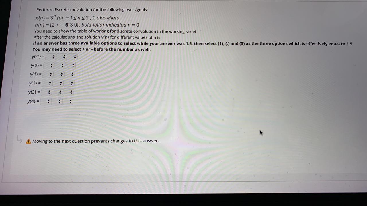 Solved Perform discrete convolution for the following two | Chegg.com