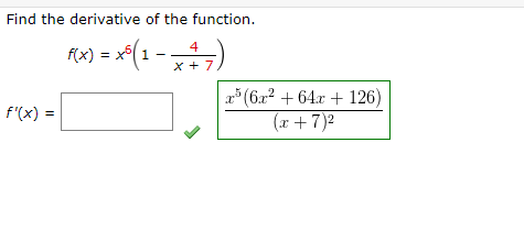 Solved Find the derivative of the function. | Chegg.com