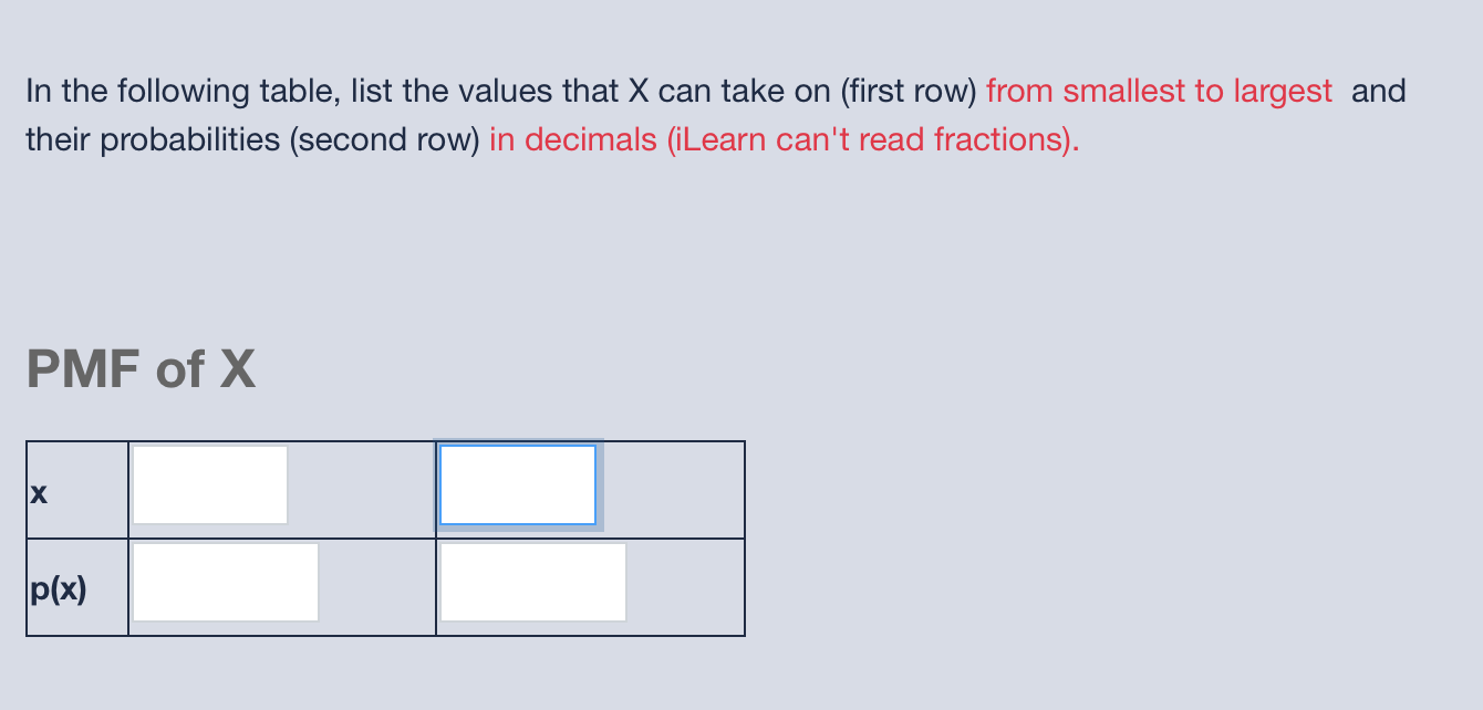 Solved Exercise: PMF practice For a biased coin flip, let X | Chegg.com
