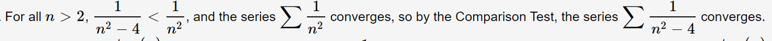 Solved For all n>2, 1n2−4