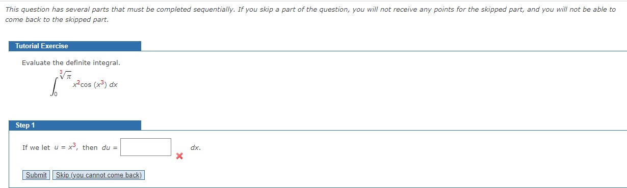 Solved come back to the skipped part. Tutorial Exercise | Chegg.com Solved come back to the skipped part. Tutorial Exercise | Chegg.com