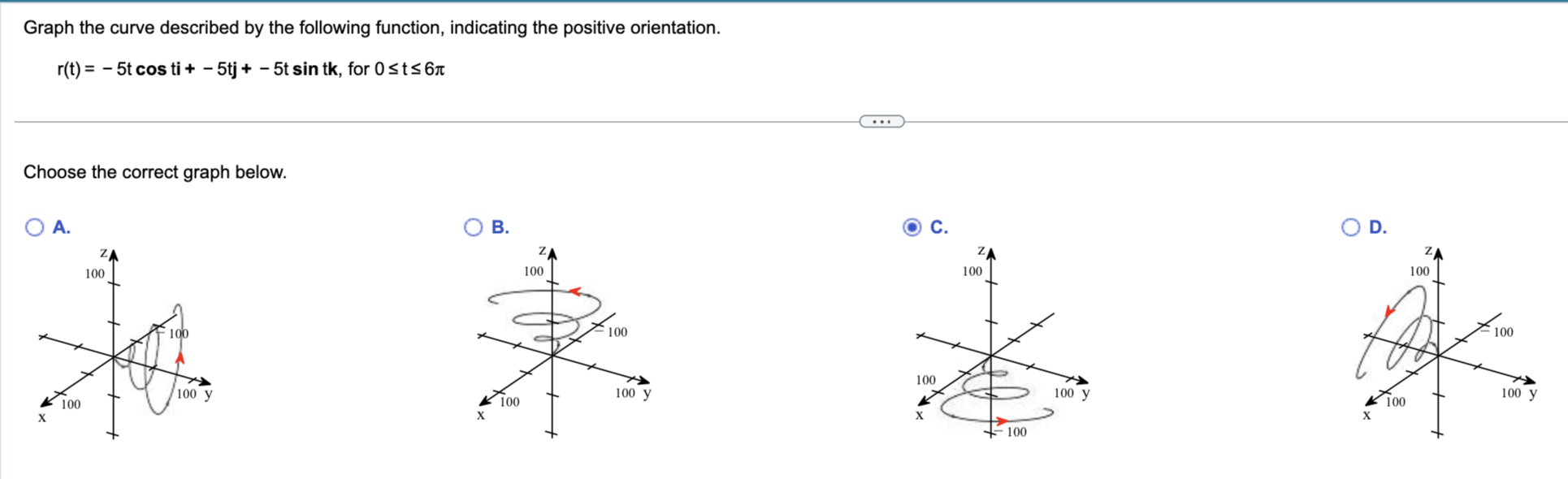 Solved Graph the curve described by the following function, | Chegg.com