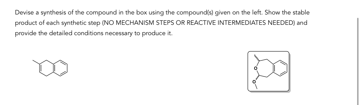 Solved Devise a synthesis of the compound in the box using | Chegg.com