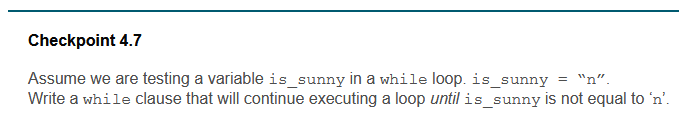 Solved Checkpoint 4.7 Assume we are testing a variable | Chegg.com