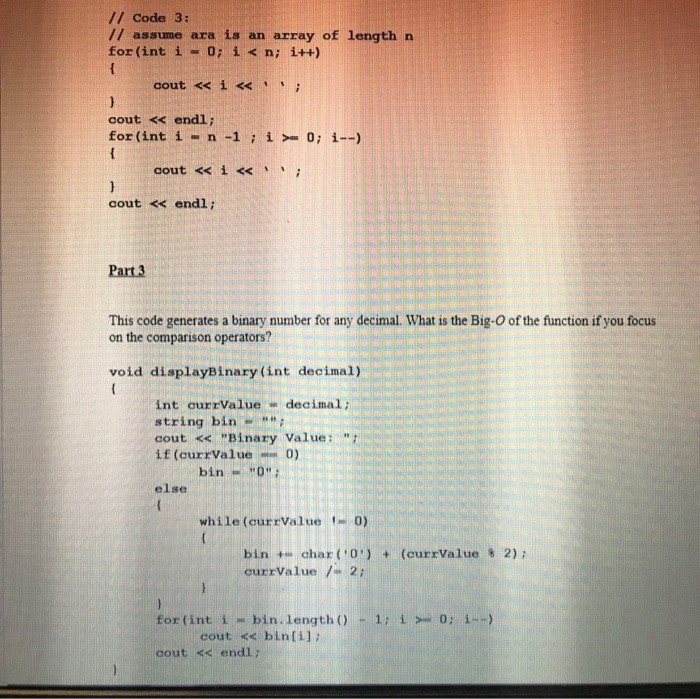 Solved Label each piece of code as constant runtime, linear, | Chegg.com