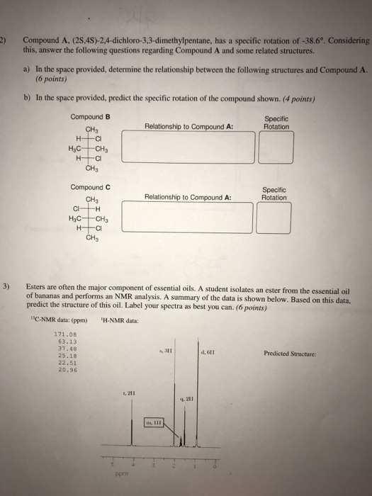 Solved 2) Compound A, | Chegg.com