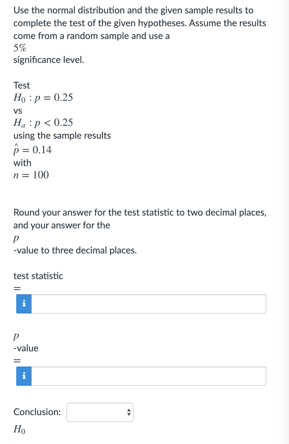 Solved Use the normal distribution and the given sample | Chegg.com