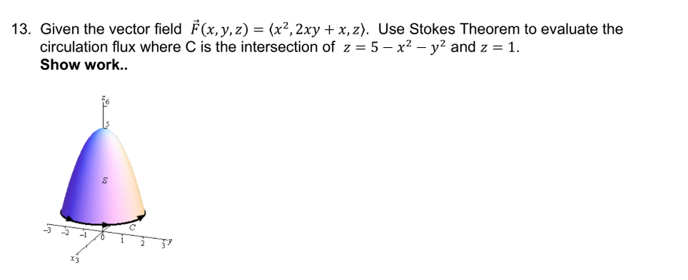 Solved 3. Given the vector field F(x,y,z)= x2,2xy+x,z . Use | Chegg.com Solved 3. Given the vector field F(x,y,z)= x2,2xy+x,z . Use | Chegg.com