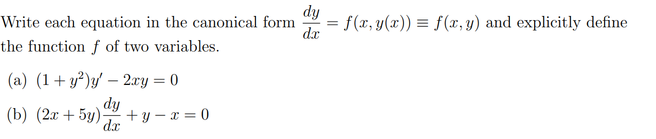 Solved Write each equation in the canonical form | Chegg.com