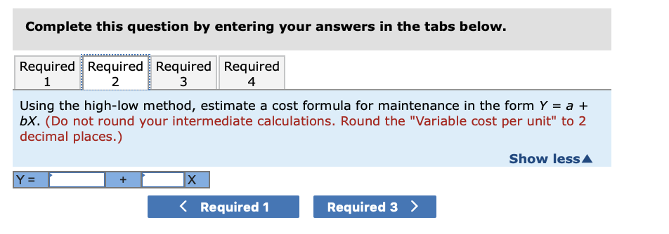 Solved Chec 7 Problem 5A-8 (Algo) High-Low Method; | Chegg.com