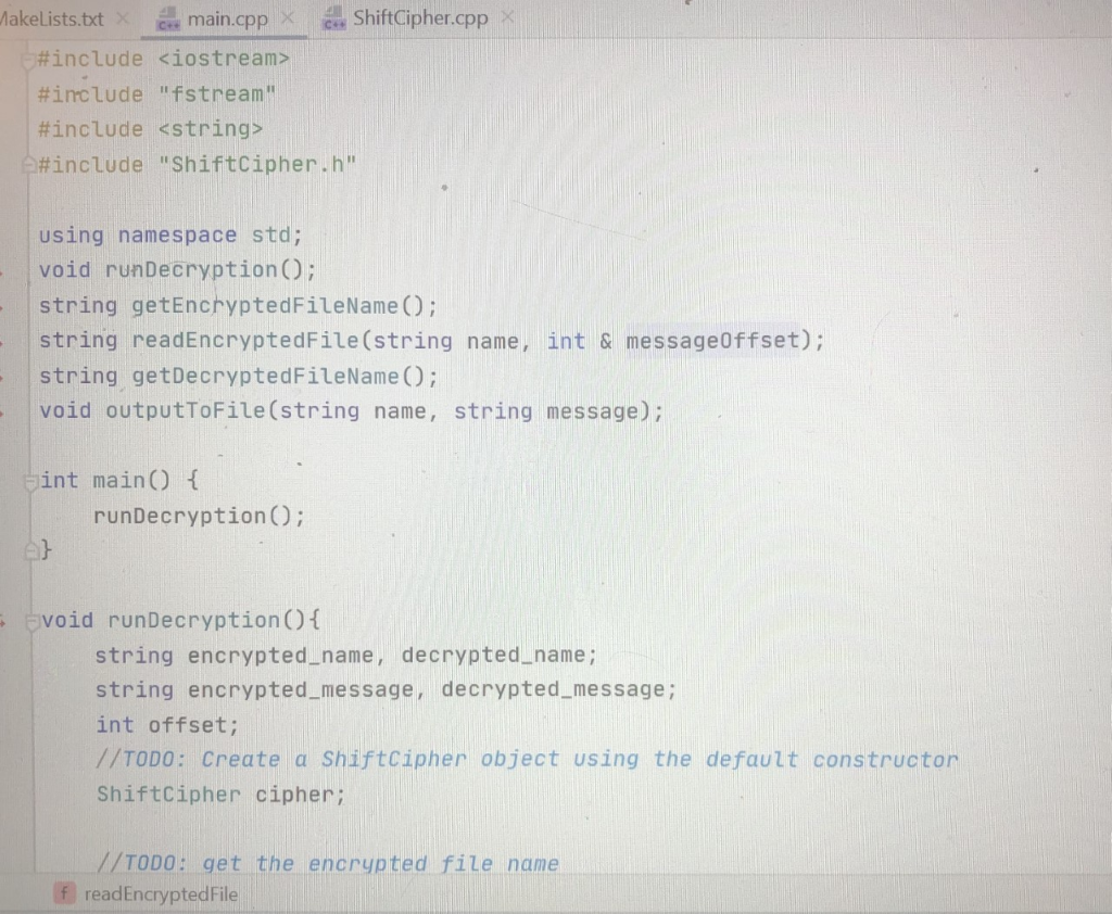 Solved Programming Assignment #6 Help Me Find The Secret | Chegg.com