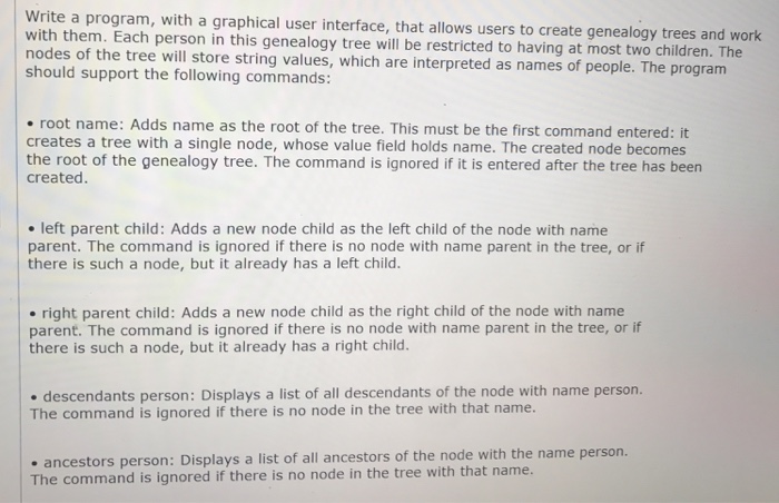Solved write a program, with a graphical user interface, | Chegg.com