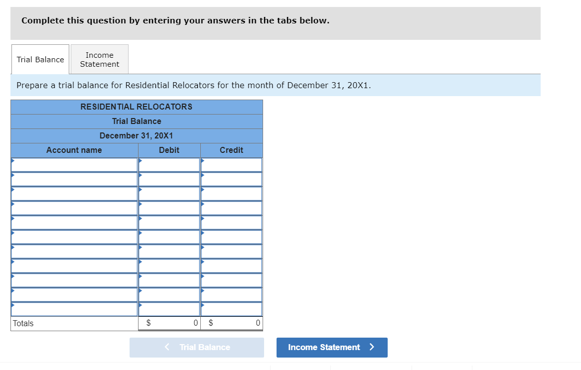 Solved Exercise 3.6 (Algo) Preparing a trial balance and an | Chegg.com