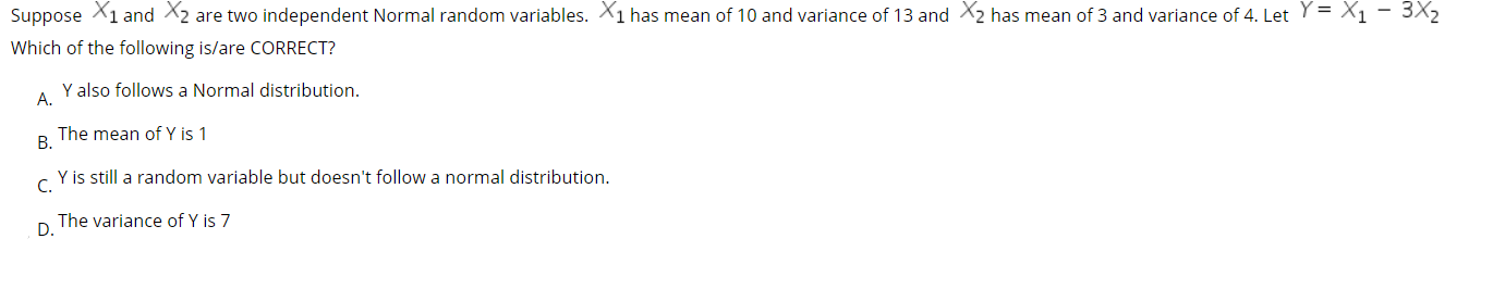 Solved Suppose X1 and X2 are two independent Normal random | Chegg.com