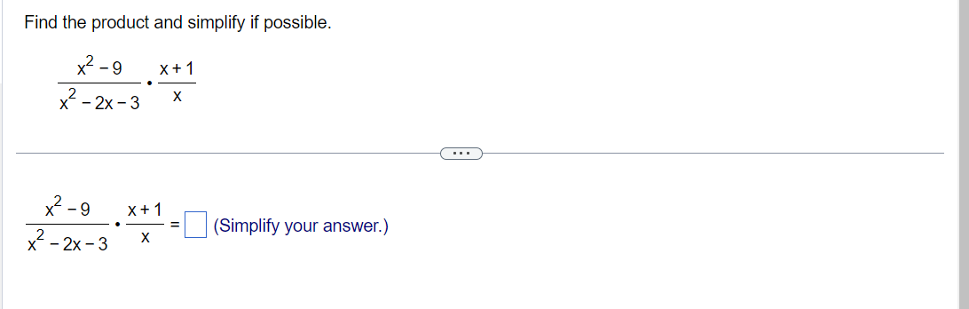Solved Find the product and simplify if possible. | Chegg.com
