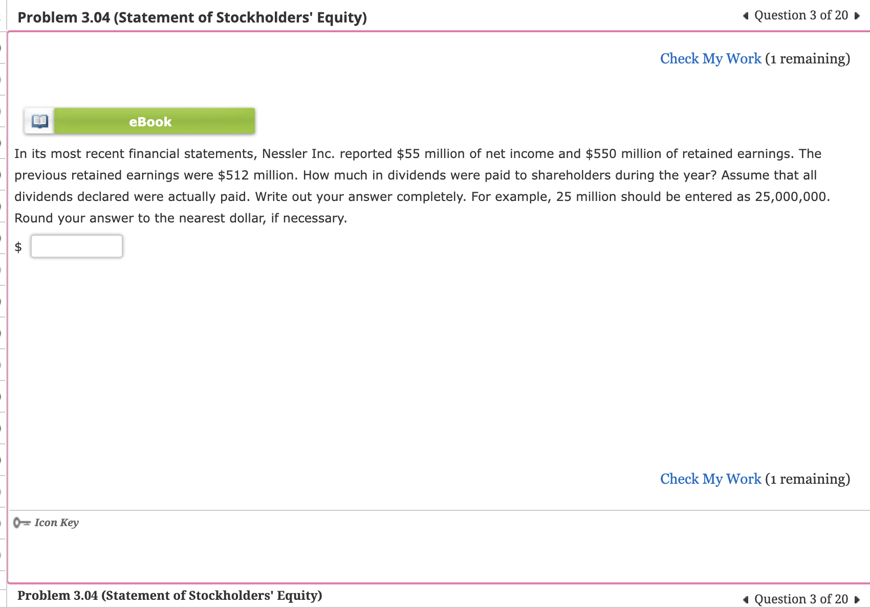 Solved In its most recent financial statements, Nessler Inc. | Chegg.com