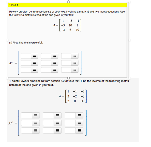 Solved Part 1 Rework problem 26 from section 6.2 of your | Chegg.com