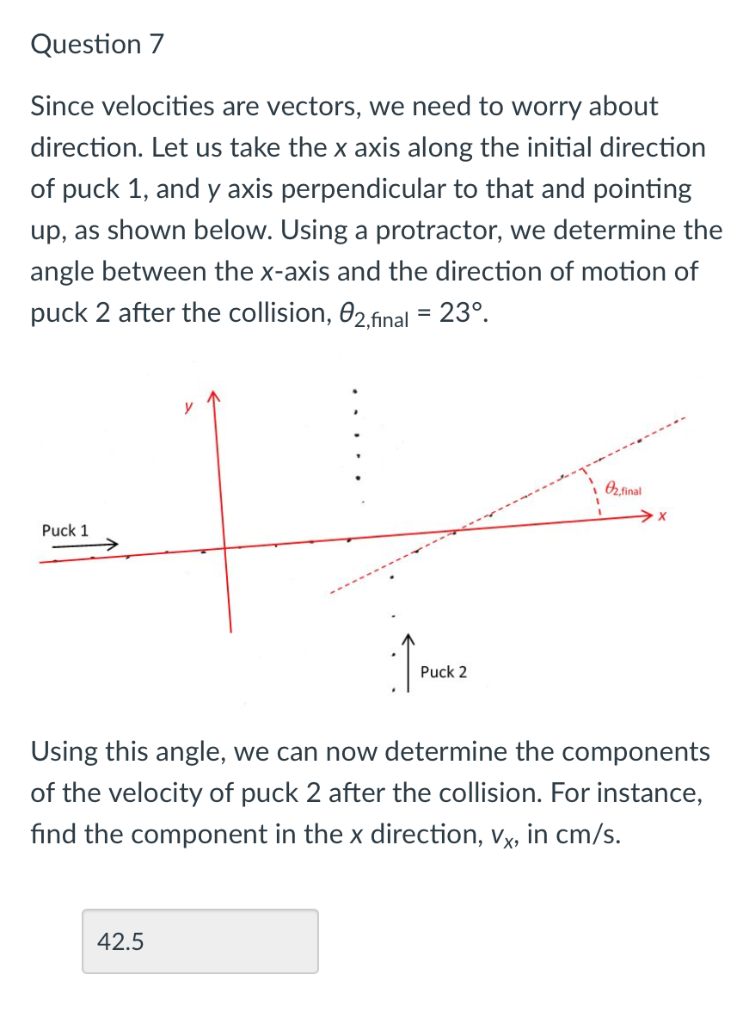Solved Question7 Since velocities are vectors, we need to | Chegg.com
