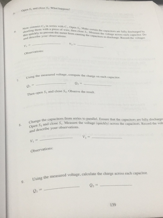 18 Capacitors Name Date Class READING Text. Sections | Chegg.com