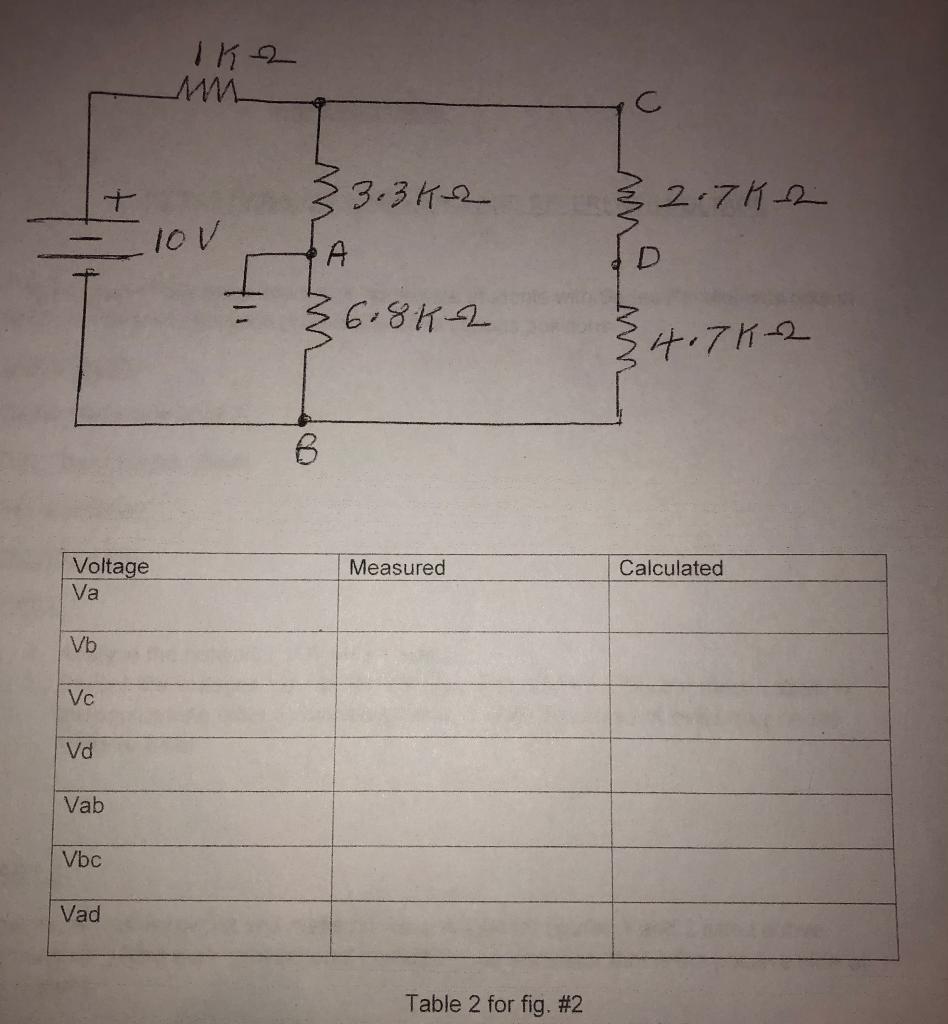 Solved SERIES PARALLEL NETWORKS AND REFERENCE VOLTAGE The | Chegg.com