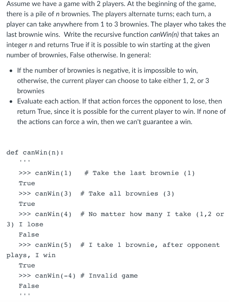 Solved Assume we have a game with 2 players. At the | Chegg.com