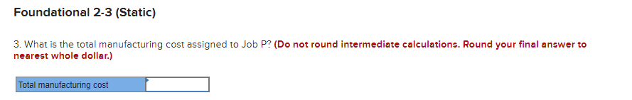 Solved Required information The Foundational 15 (Static) | Chegg.com