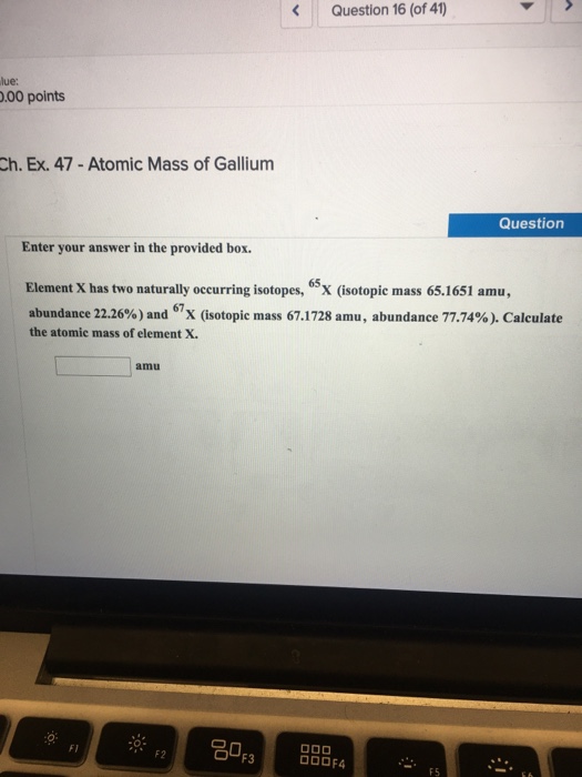 Solved Element X has two naturally occurring isotopes, ^65 X | Chegg.com