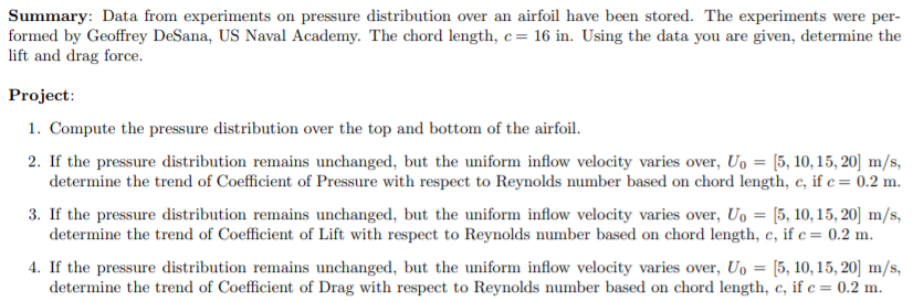 Summary: Data from experiments on pressure | Chegg.com