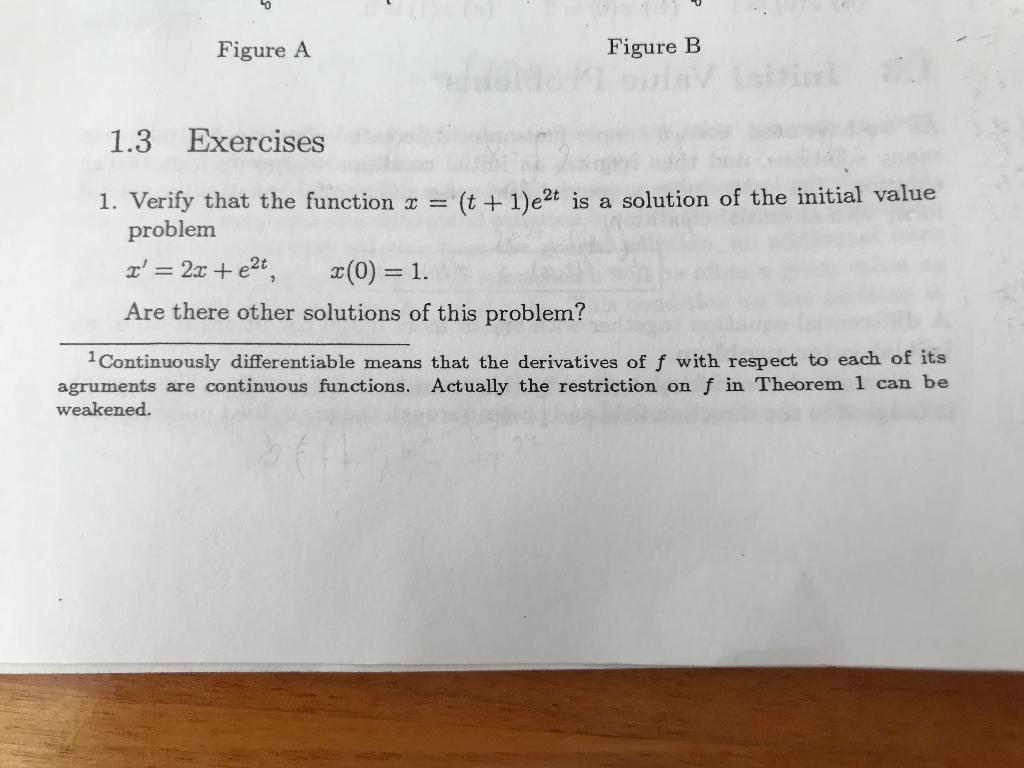 Solved Figure A Figure B 1.3 Exercises 1. Verify that the | Chegg.com