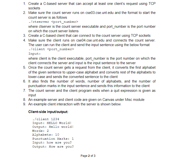 Solved punctuation marks in an input sentence. Requirements: | Chegg.com