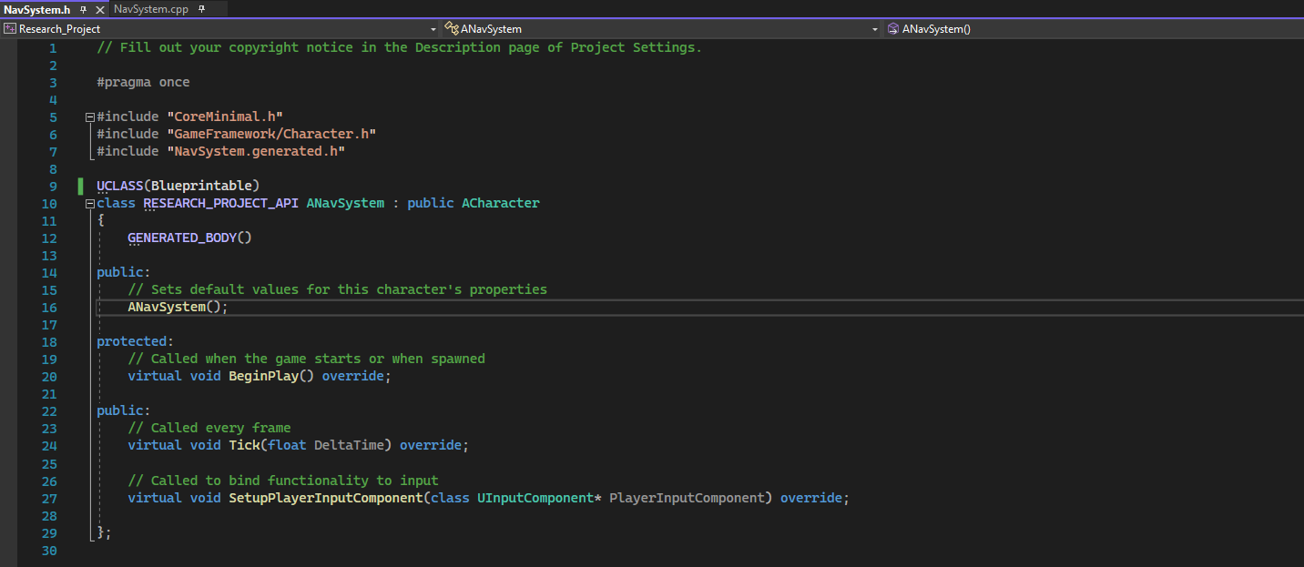 Solved I'm creating a simple navigation system on unreal | Chegg.com