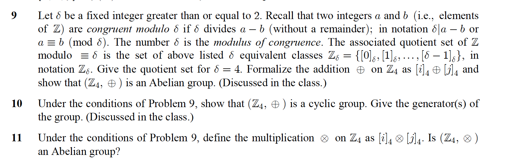 Solved 9 = Let 8 be a fixed integer greater than or equal to | Chegg.com