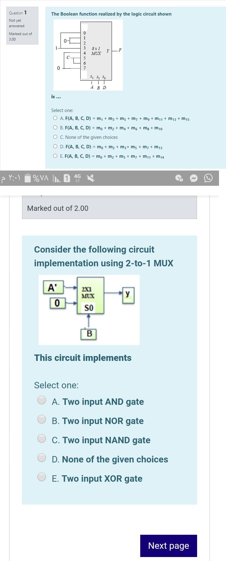 Solved The Boolean function realized by the logic circuit | Chegg.com