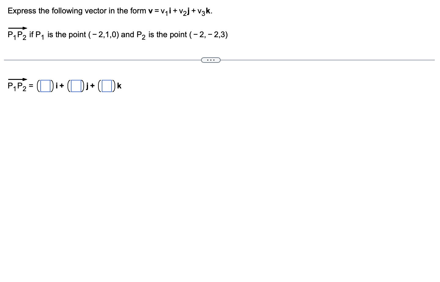 Solved Express the following vector in the form | Chegg.com