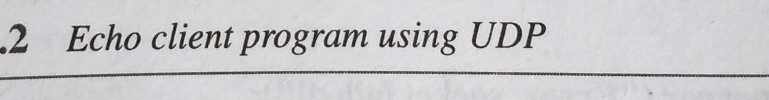Solved Echo server program using the services of TCP 3 | Chegg.com